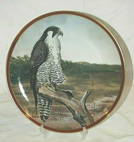 Hamilton Collection Peregrine Falcon Plate Majestic Birds of Prey COA C ...