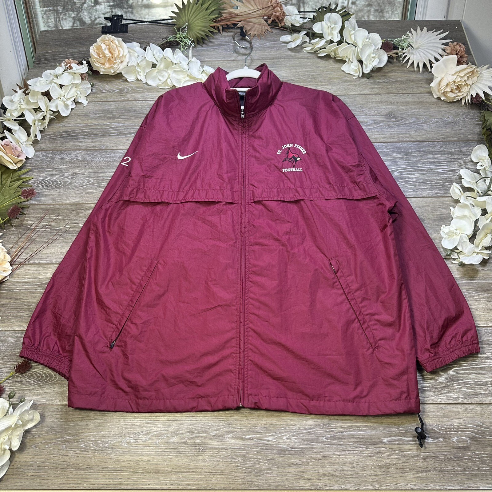 Vintage Nike Team Jacket Size XL Extra Large St John Fisher Cardinals ...