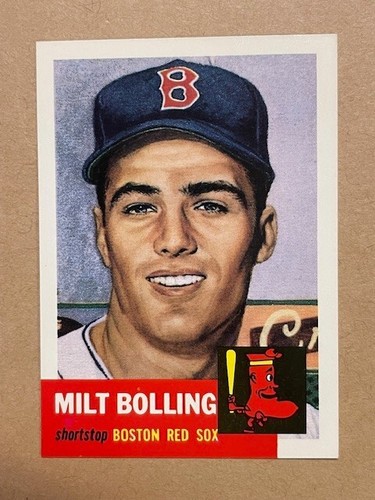 Milt Bolling ~ 1991 Topps Archives Ultimate '53 Set #280 Boston Red Sox ...