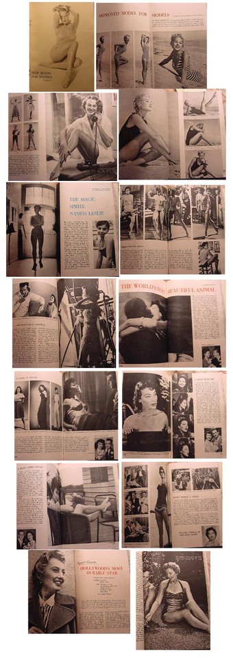 PAGEANT February 1955 JO AEHLE LESLIE CARON AVA GARDNER BARBARA ...