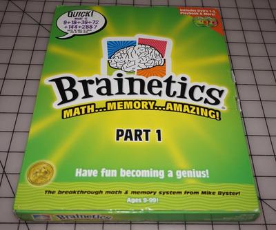 Brainetics Part I, Math & Memory Learning System, Mike Byster NEW ...