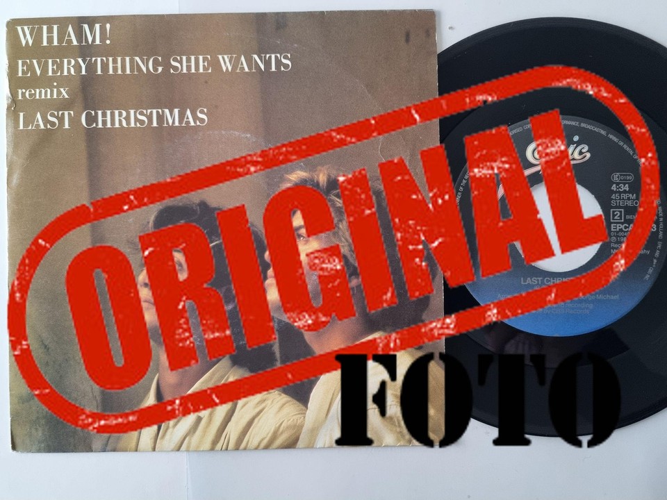 Wham/ George Michael - Everything she wants/ Last Christmas 7'' Vinyl ...