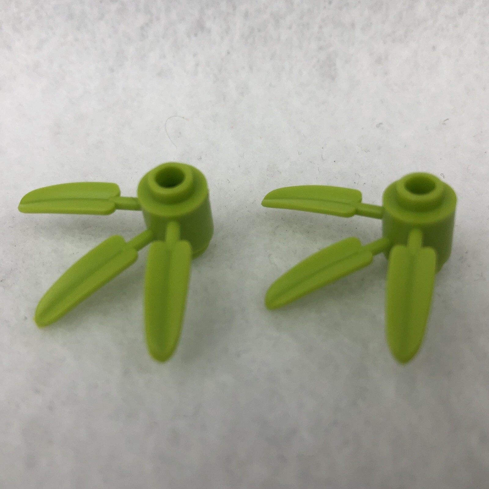 LEGO 30176 Lime Plant Brick, Round 1 x 1 with 3 Bamboo Leaves (x2) | eBay