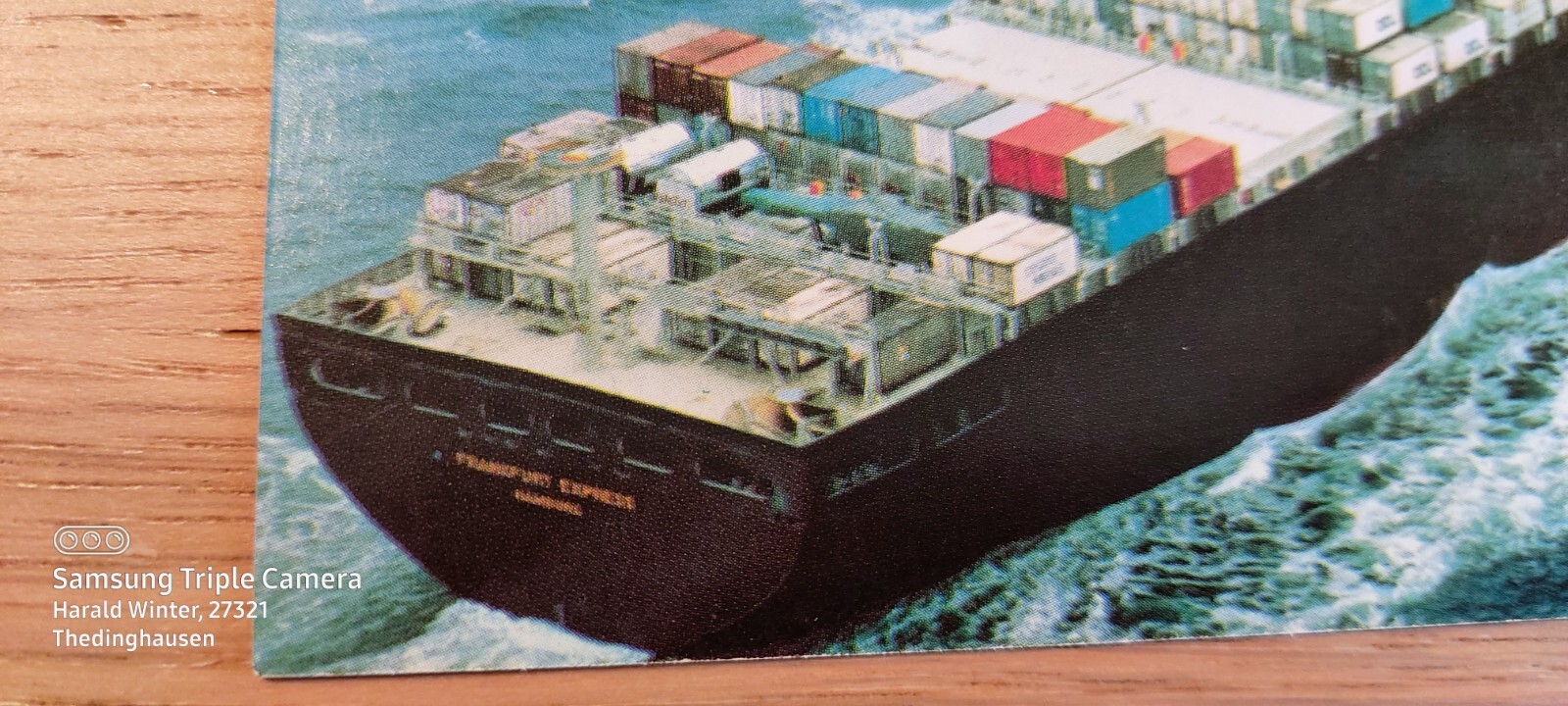 Foto Frachtschiff Frankfurt Express Hapag Lloyd ca. 18x10cm | eBay.de