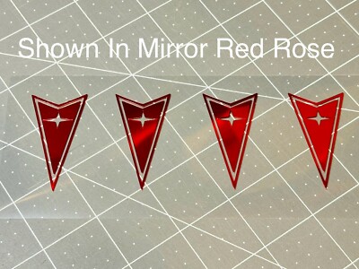 4-Pack Pontiac Arrowhead Vinyl Decals Many Sizes/Colors DOES NOT COVER ...