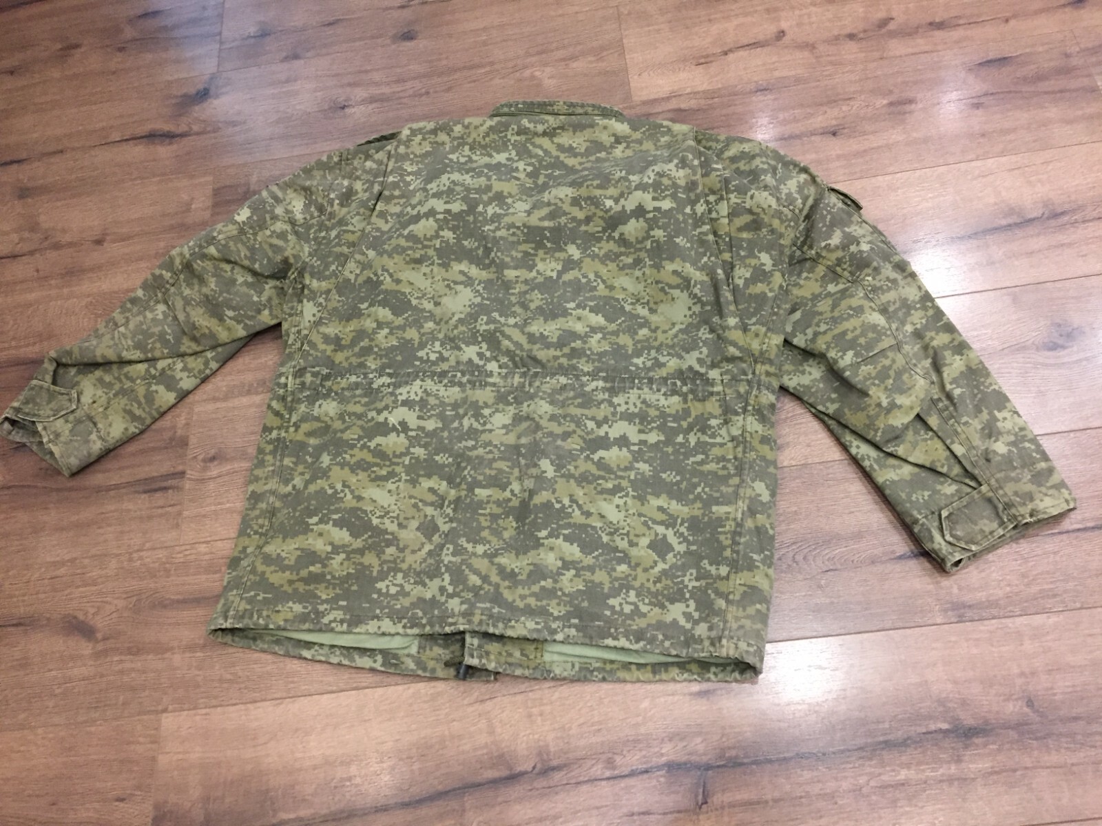 KOSOVO ARMY FSK MILITARY DIGITAL CAMO LIGHT WINTER JACKET COAT SIZE M ...