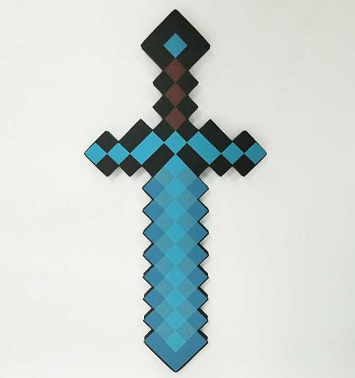 Minecraft Blue Sword Diamond Weapon Soft EVA foam 45cm | eBay