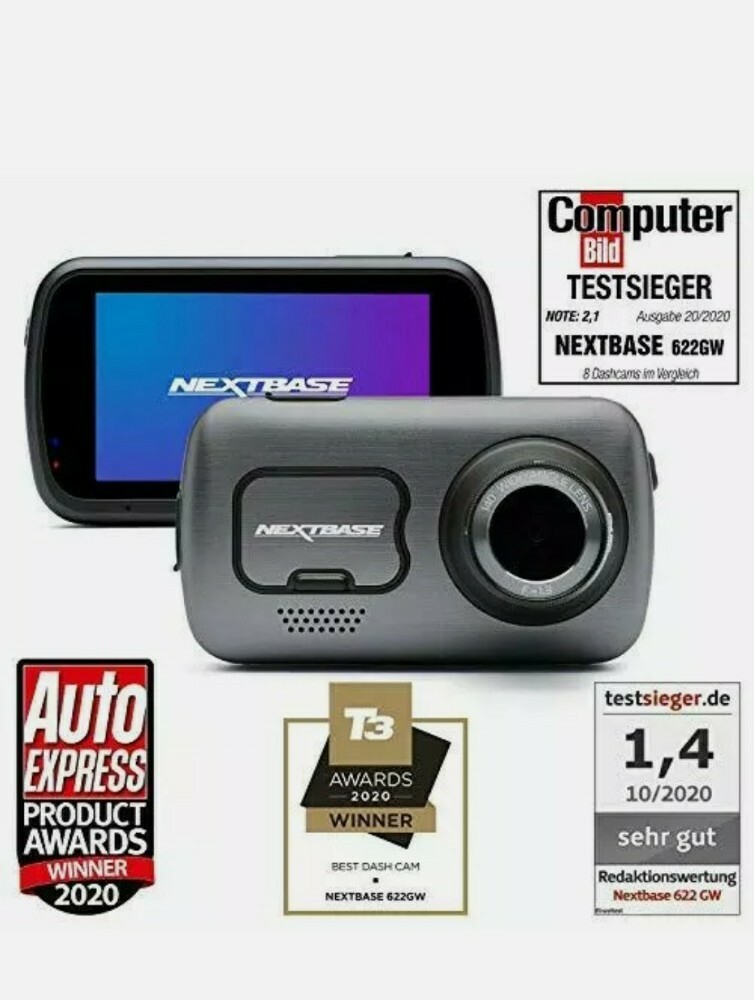 Nextbase 622GW Dash Cam Front and Rear Camera-Full 4K/30fps UHD ...