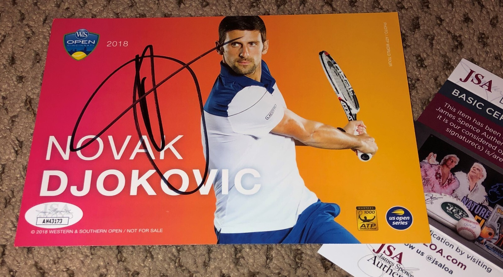 Novak Djokovic Autographed Memorabilia | Signed Photo, Jersey ...