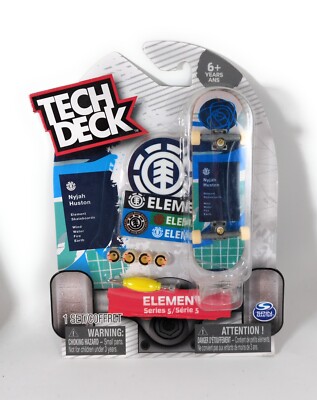 Tech Deck Element Series 5 Nyjah Huston Wind Water Fire Earth Grid ...