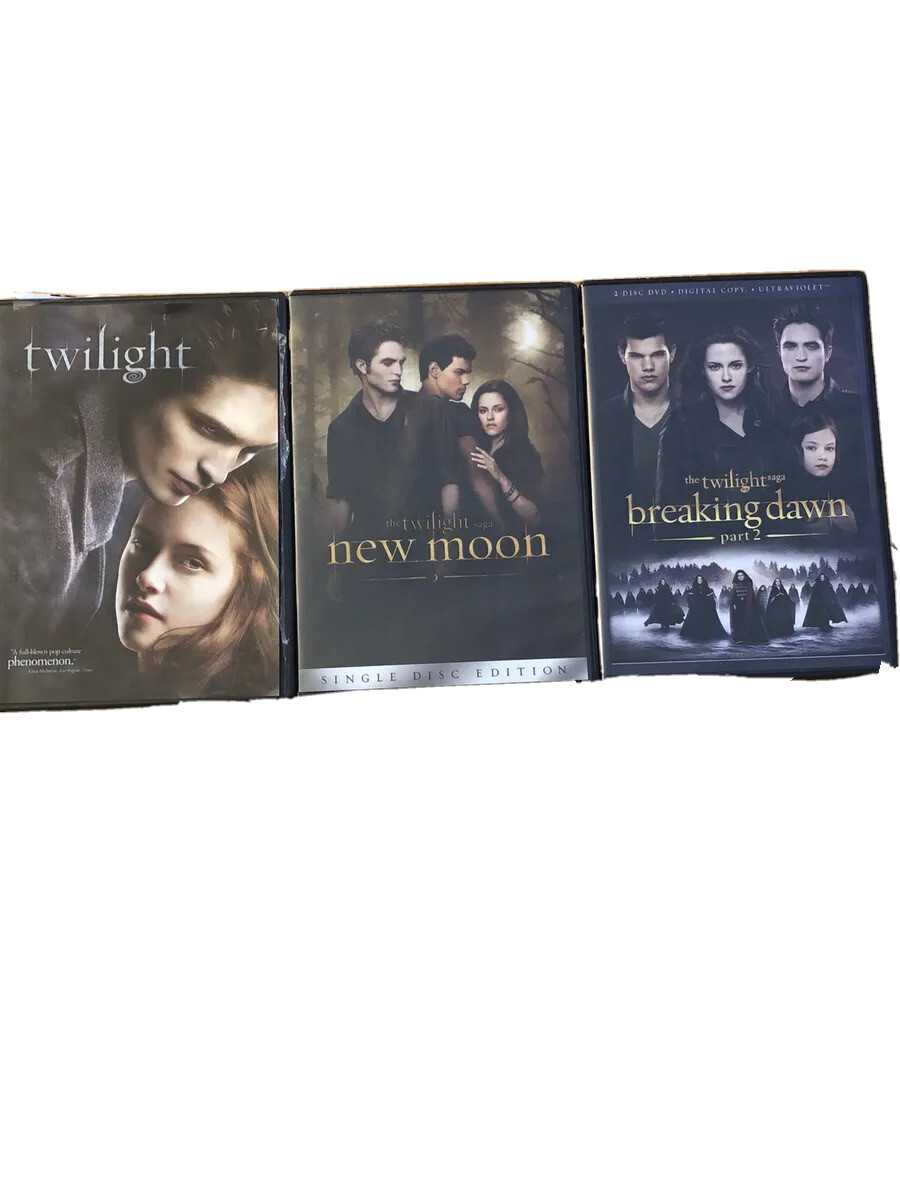 Twilight Saga DVD Lot of 3 Movies Vampire Romance Fantasy | eBay
