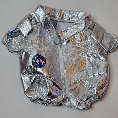 NASA Space Shuttle Teddy Bear Stuffed Animal Outfit Jumpsuit Silver | eBay