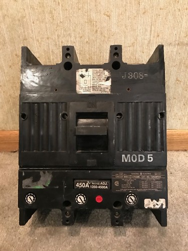 450 Amp General Electric Circuit Breaker | 600V, 3 Pole, 60Hz ...
