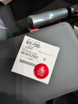 Subaru genuine OEM FORESTER LEGACY IMPREZA WRX STI RED PUSH START ...