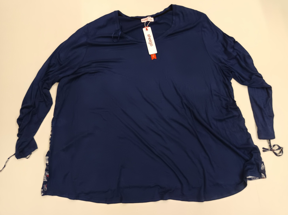 Tunika Sheego Style LA- Shirt Size EUR 56/58 NUOVO Stretch Blu | eBay