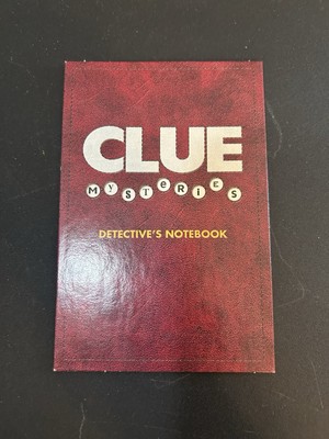 Clue Mysteries 1 Detective's Notebooks 2005 Replacement Pieces Parts Notepad | eBay