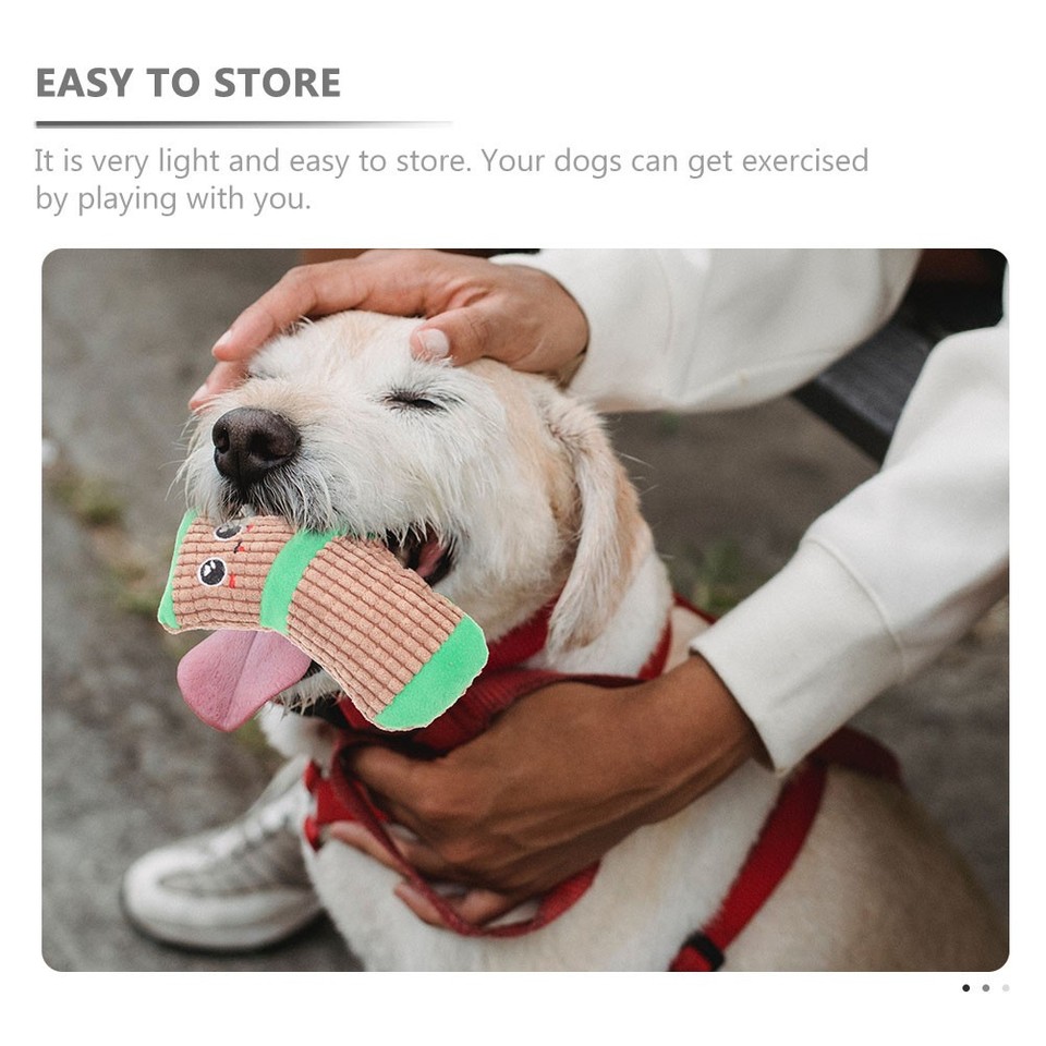 2 Pairs Dog Squeaky Sock Cartoon Squeaky Sock Pet Comforting Toy | eBay UK