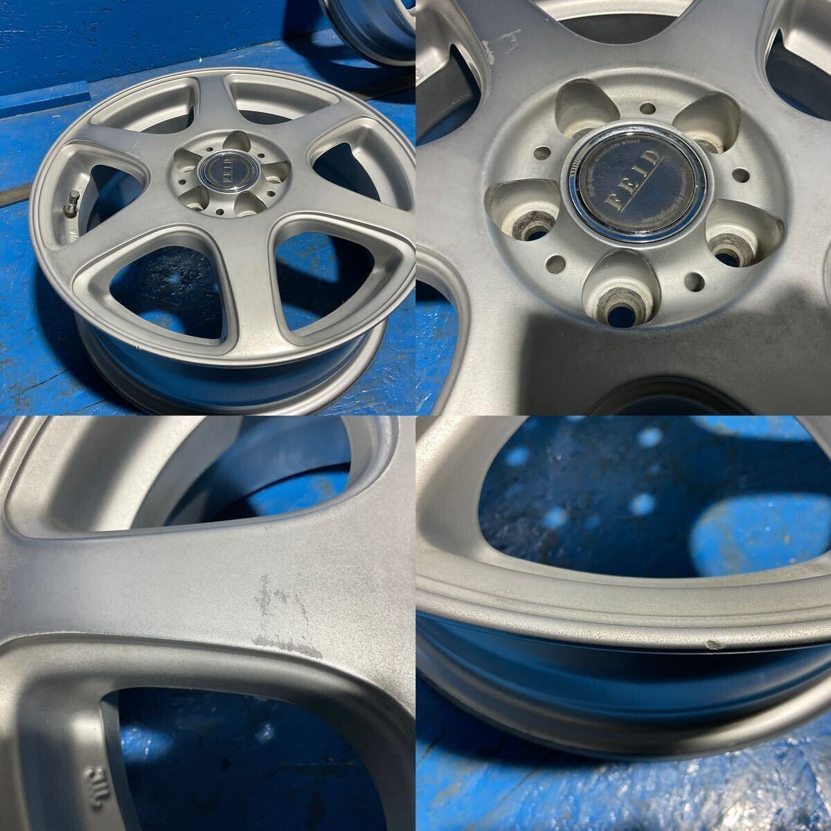 K636 Wheel Set Of 4 Feid 15 Inch 6J Offset 48 Pcd5H100 Hub 73Mm Bolt ...