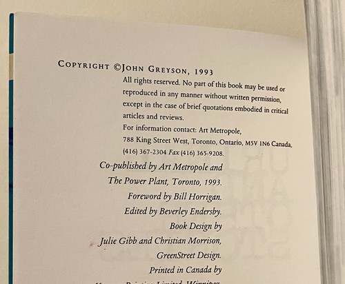 John Greyson, Urinal, SIGNED, screenplay Queer Film Pissoir, rare, Art ...