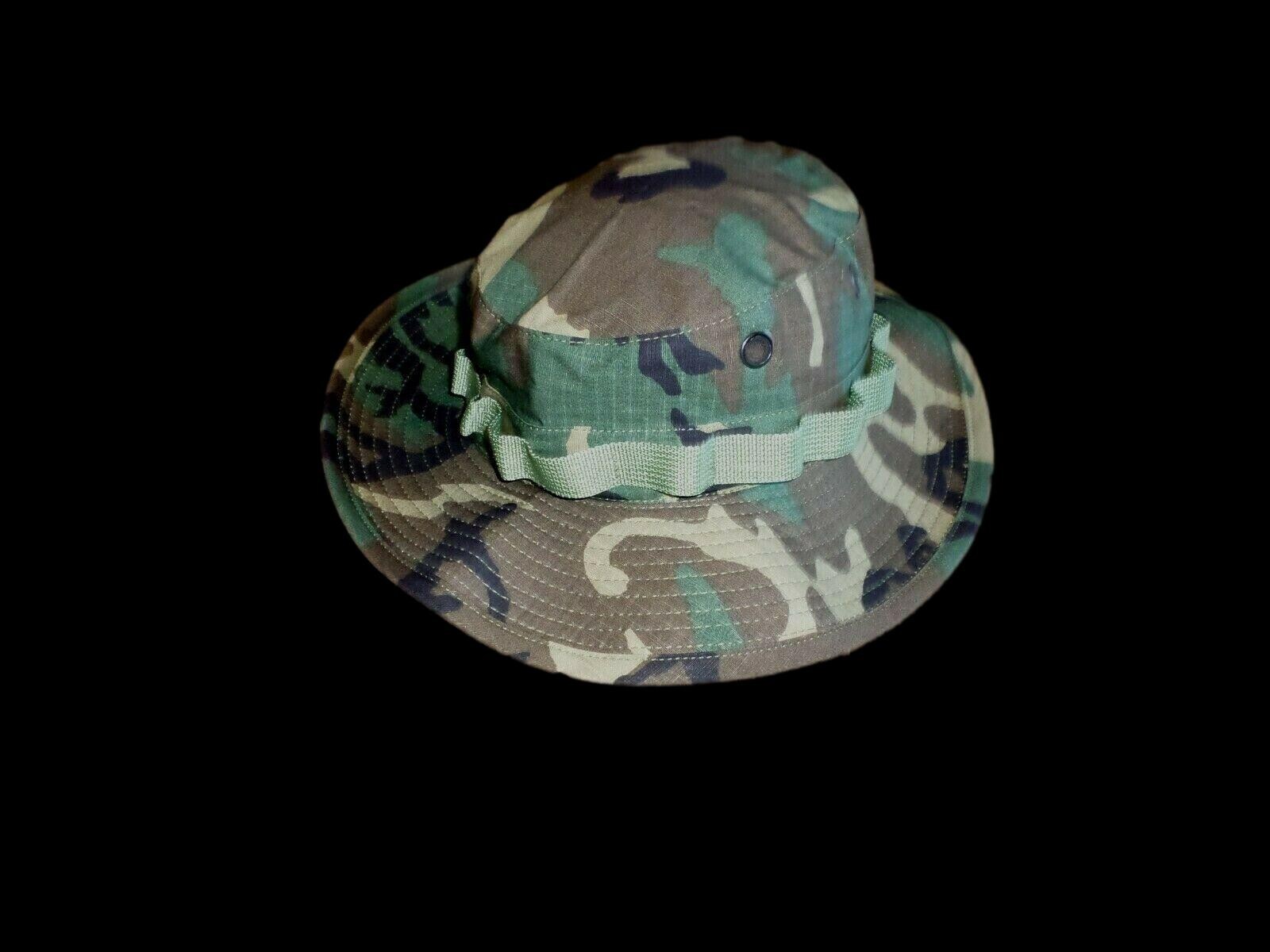 U.S MILITARY ARMY VIETNAM JUNGLE BOONIE HAT TYPE II ERDL CAMOUFLAGE ...