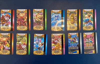 KONAMI GOLD RAILROAD Arcade Coin Pusher Cards - One Complete SET ...