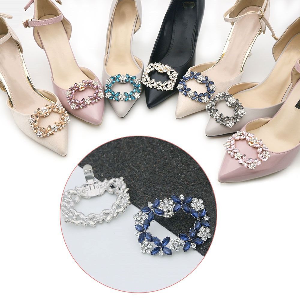 Wedding Rhinestone Shoe Clips Enhance Your Shoes With Exquisite