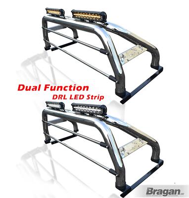 Roll Bar + LEDs + Night Blazer LED Bars x2 To Fit Isuzu D-Max Rodeo ...