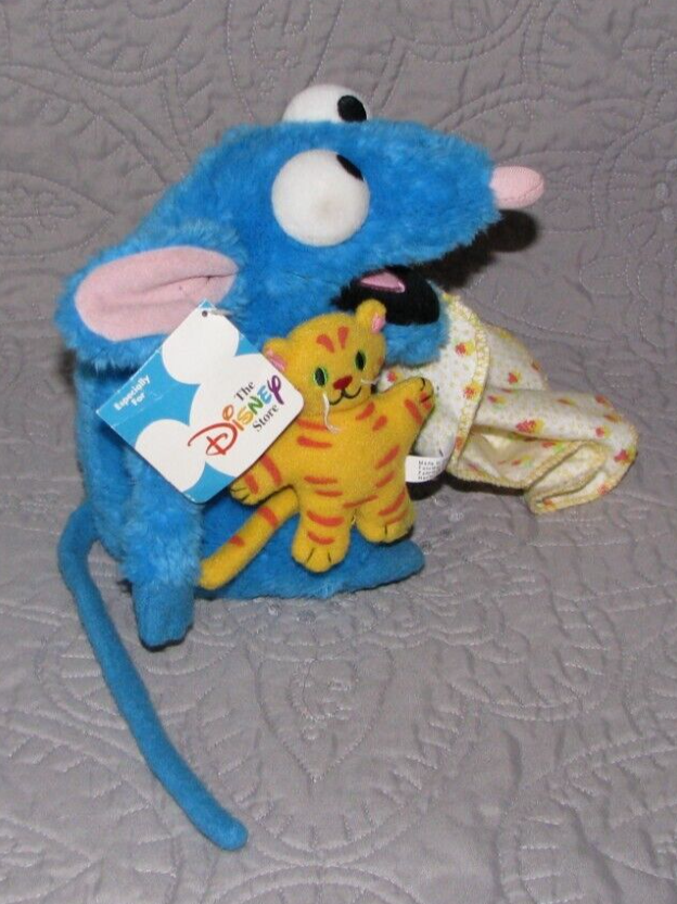 Disney Tutter Mouse w/ Kitty & Blanket Plush 7" Bear in the Big Blue ...