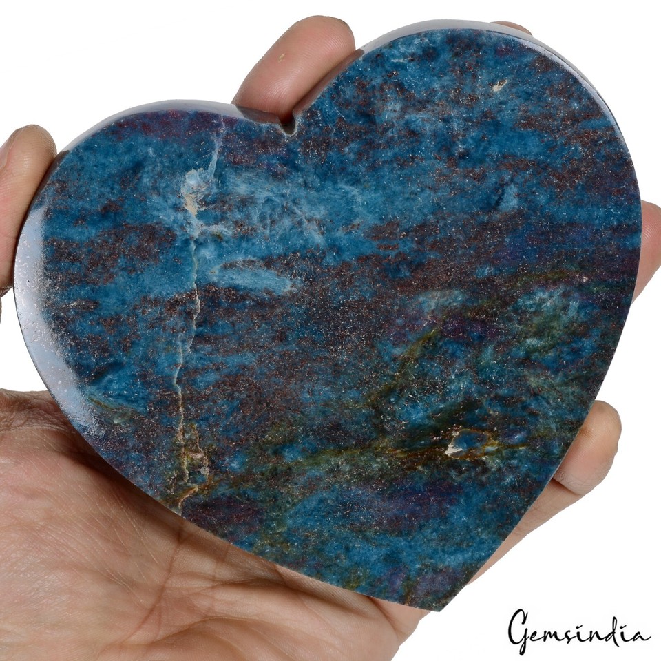0.69Kg Natural Ruby Kyanite Rare Heart Shape Huge Untreated Earth Mined ...