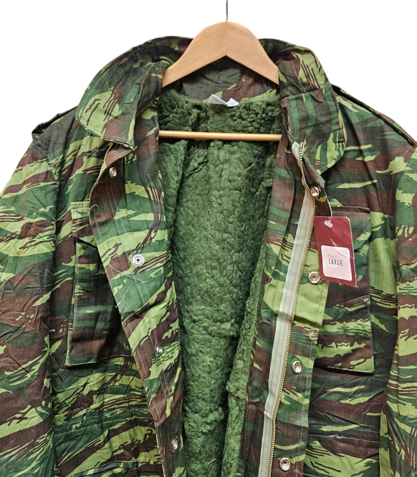 New Genuine Cyprus Cypriot Army M65 Lizard Camo Combat Jacket Large #17 ...