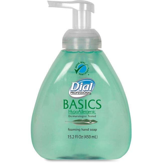 Dial DIA98609 15.2 oz Basics Foaming Soap with Aloe - Fresh Scent Green ...