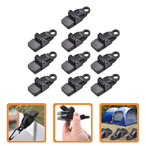 10 Pcs Heavy Duty Lock Tent Indoor Tent Fasteners Clip Tarp Clip | eBay