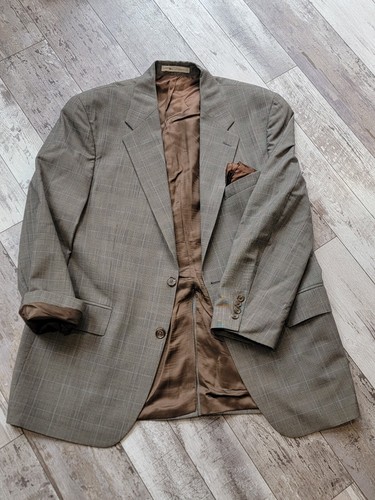 43R Men's Vintage Polo University Club Blazer Wool Light Brown Ralph ...