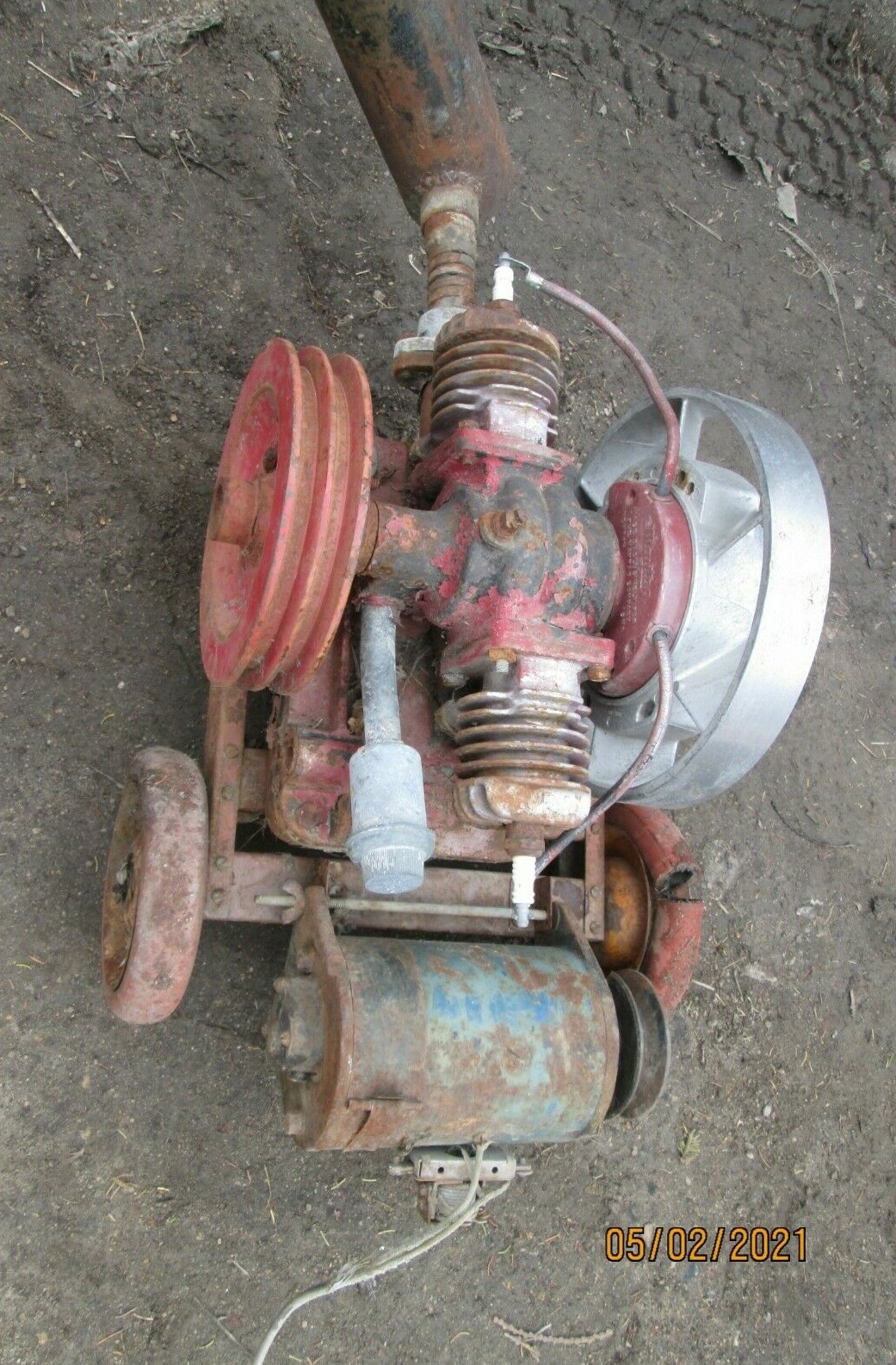 RARE MAYTAG WASHING MACHINE TWIN CYLINDER GAS STATIONARY ENGINE MOTOR ...