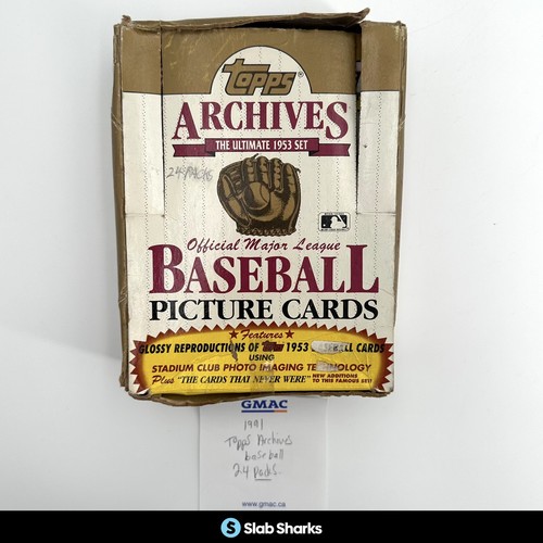 1991 TOPPS ARCHIVES BASEBALL DAMAGED UNSEALED BOX 24 PACKS | eBay
