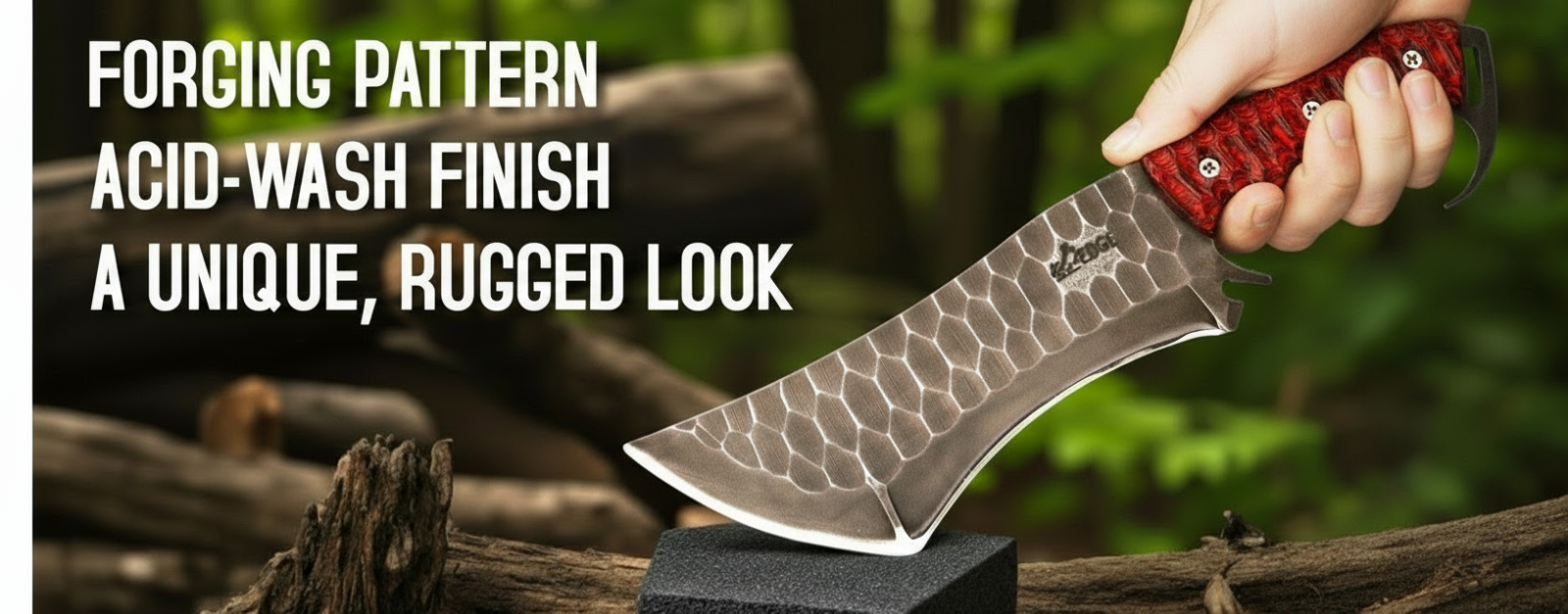 Forward Bite Bushcraft Outdoor Survival Camping Tracker Knife 12C27 ...