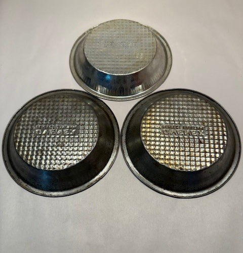 Lot/3 Collector Vtg OVENEX PERFECT BAKEWARE Tin 6" Tart/Pie Plate ...