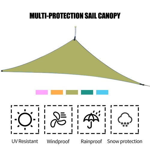 13ft Rain Fly UV Resistant Sun Shade Sail Canopy Waterproof Heavy Duty ...