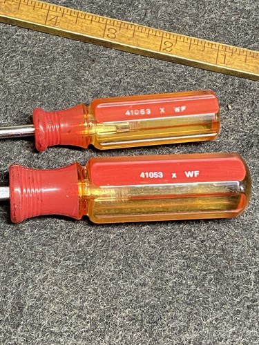 Vintage Craftsman Red And Clear Screwdriver Set No. 1 Phillips And 3/16 ...