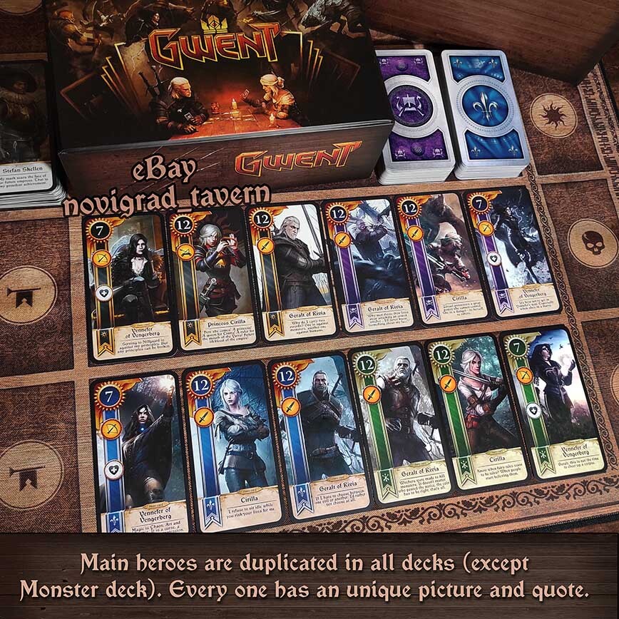 Gwent cards 2.0 - Witcher - 5 decks with fixed game balance. PREMIUM ...