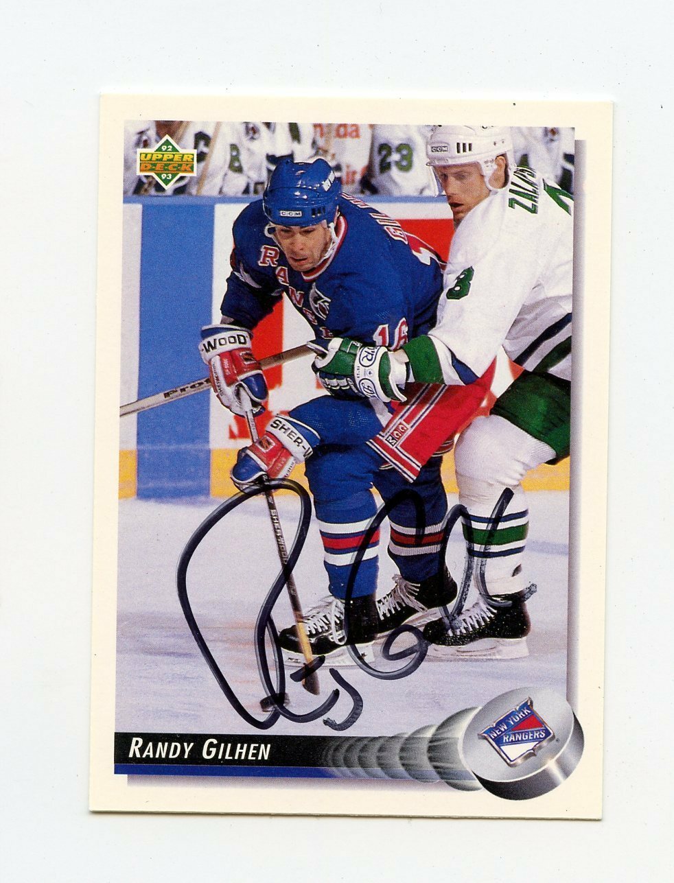 RANDY GILHEN RANGERS AUTOGRAPH AUTO 92-93 UPPER DECK #82 *62256 | eBay