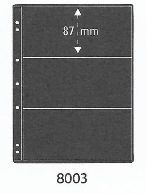 PRINZ ProFil 3 STRIP BLACK STAMP ALBUM STOCK SHEETS Pack of 15 Ref No ...