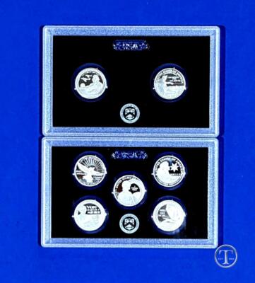 2021 S, AND 2022 S SILVER Proof Quarter Sets - No Box/COA-2 sets | eBay