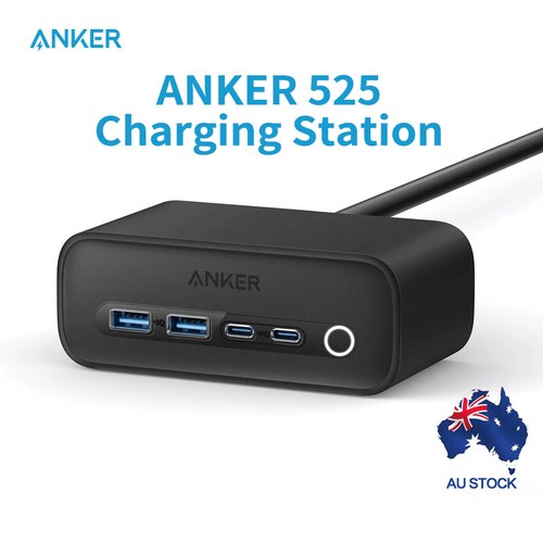 Anker 525 Charging Station USB C Charger Power Strip for iPhone Pad ...