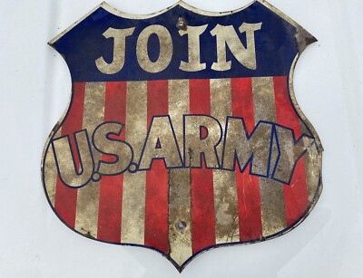 Join U.S. army Sign World War 2 Era 1940 | eBay