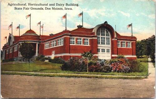 Agricultural Building State Fair Grounds Des Moines IA 1913 Postcard ...