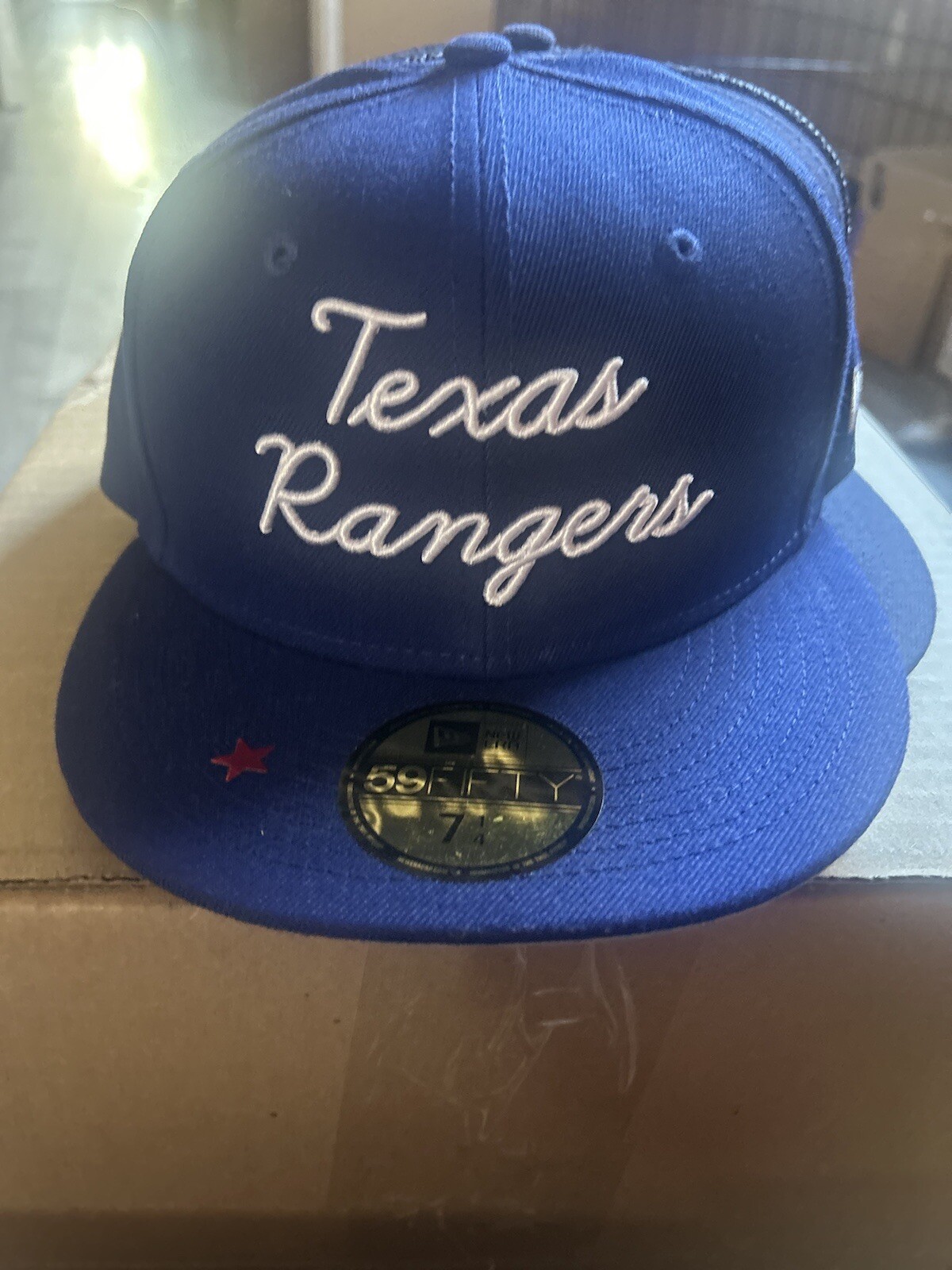 New Era TEXAS RANGERS Script Fairway 59Fifty Fitted Hat 7 1/4 New W ...