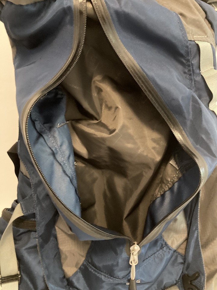 REI Mars 85 Hiking Backpack Aluminum Frame Pack Blue Padded Waist Belt ...