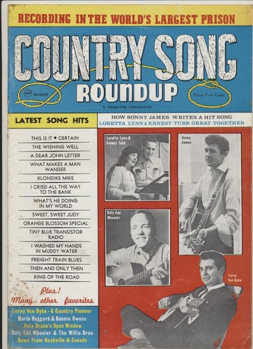 Country Song Roundup Magazine # 89 Aug 1965 Loretta Lynn Ernest Tubb ...