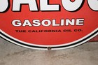 Large Calso Gasoline California Oil Co. Gas Station 30" Metal Porcelain ...